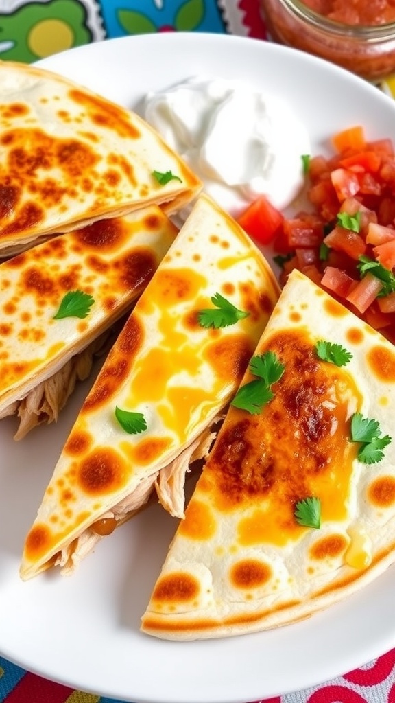 Cheesy Chicken Quesadillas Recipe