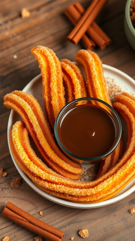 Crispy Cinnamon Sugar Churros Recipe with One Egg