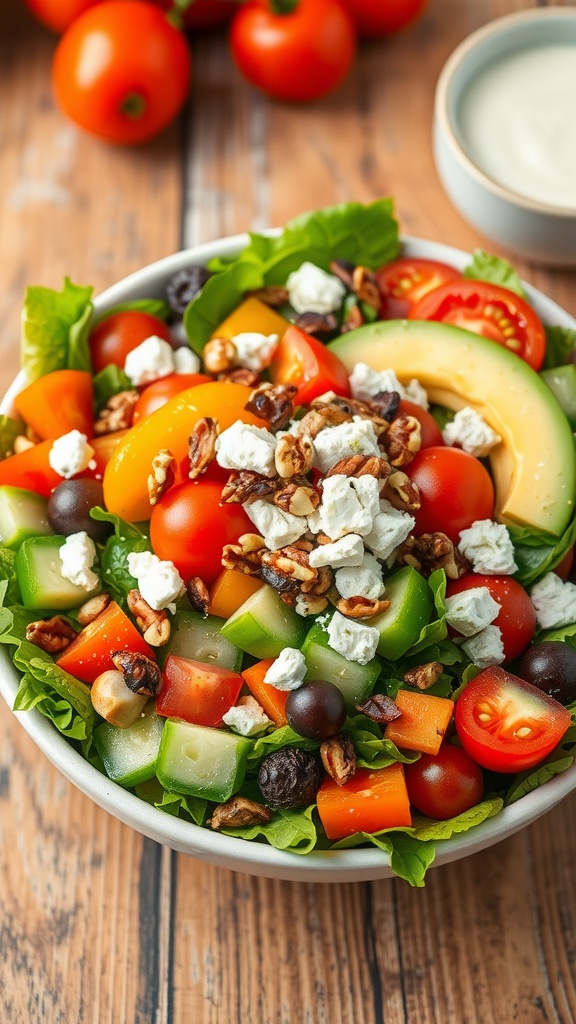 Colorful Eccentric Salad Bowl Recipe
