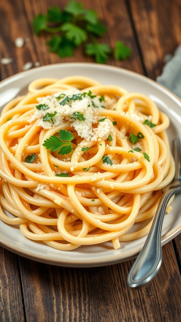 Delicious Creamy Garlic Pasta Recipe