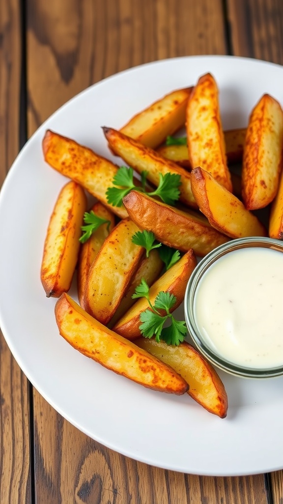 Crispy Oven-Baked Potato Wedges Recipe