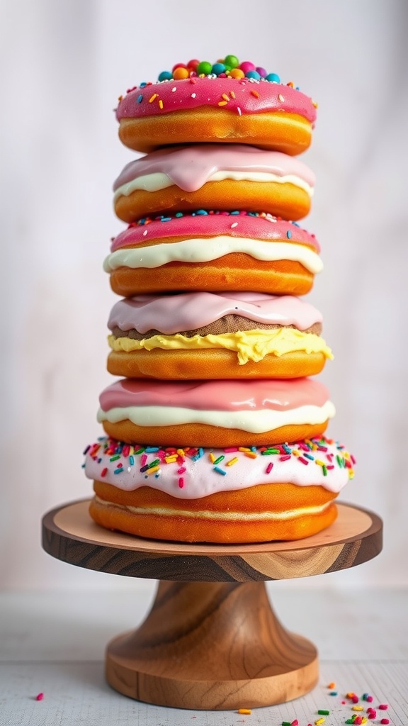 Decadent 8-Layer Doughnut Cake