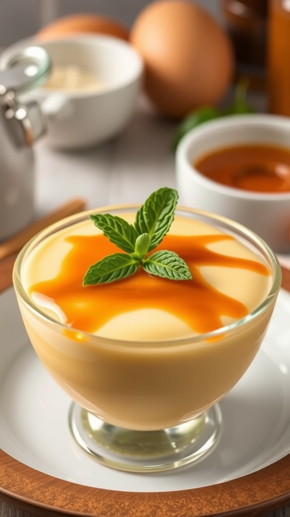 Creamy Vanilla Egg Pudding Recipe