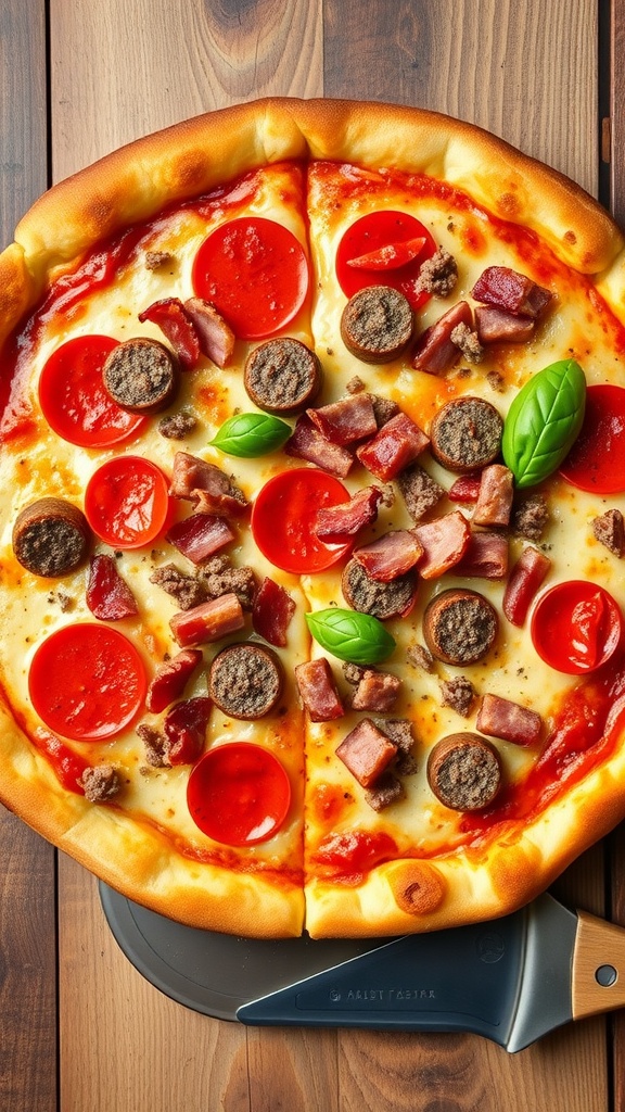 Savory Five-Meat Pizza Recipe
