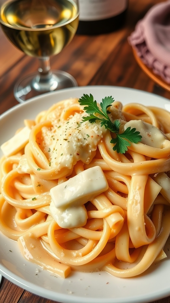 Rich and Creamy Four Cheese Pasta Recipe