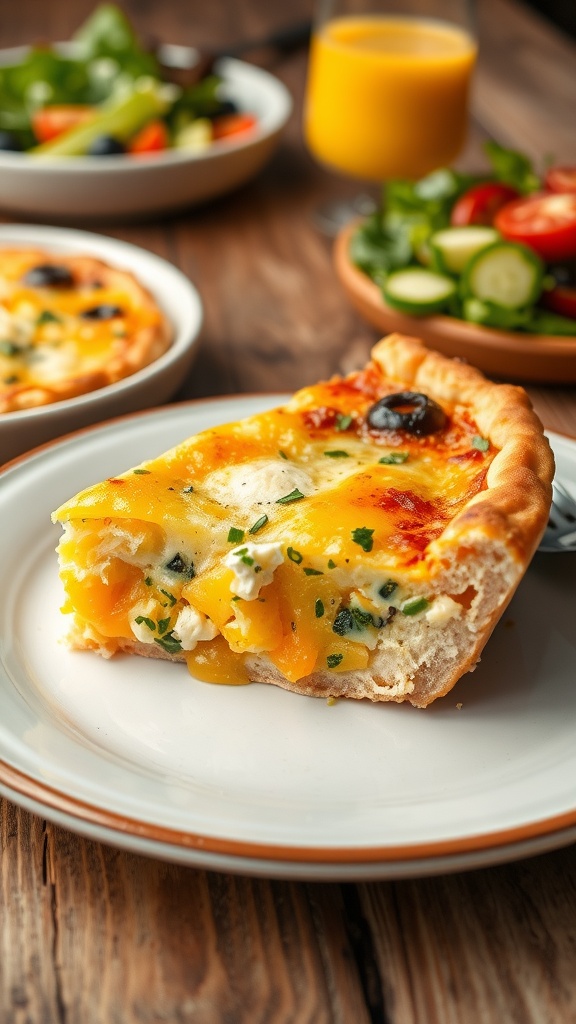 Decadent Four Cheese Quiche Recipe