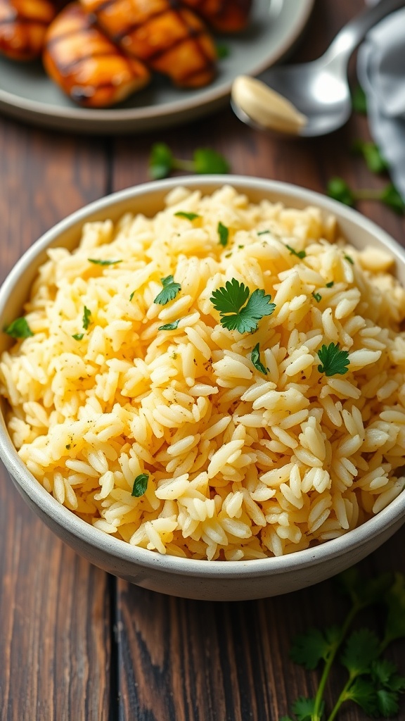Savory Garlic Butter Rice Pilaf Recipe