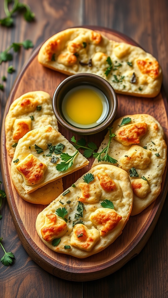 Garlic Herb Flatbread Recipe