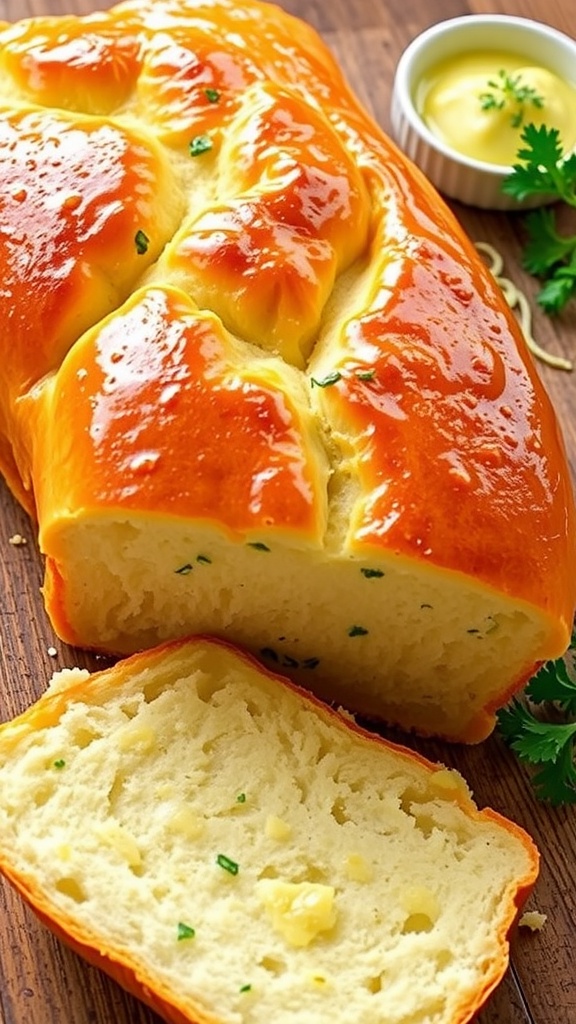 Homemade Garlic Loaf Bread Recipe