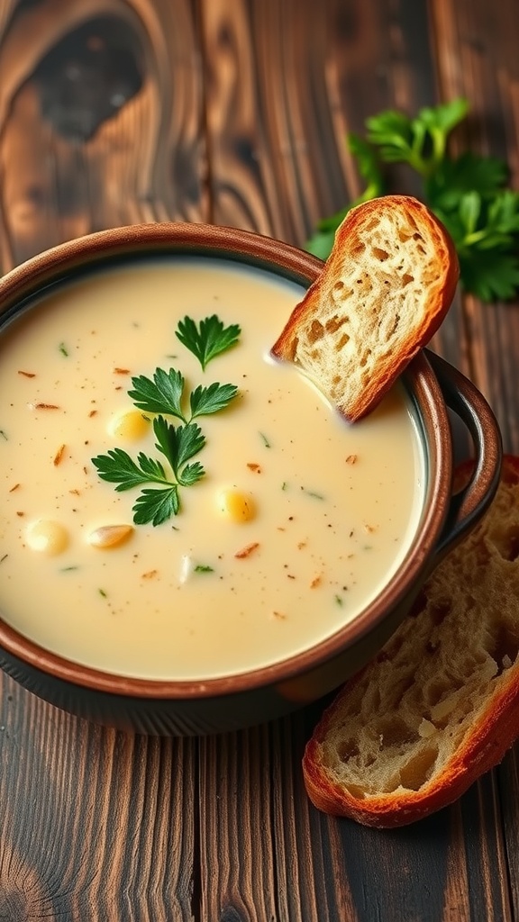 Creamy 52 Clove Garlic Soup Recipe