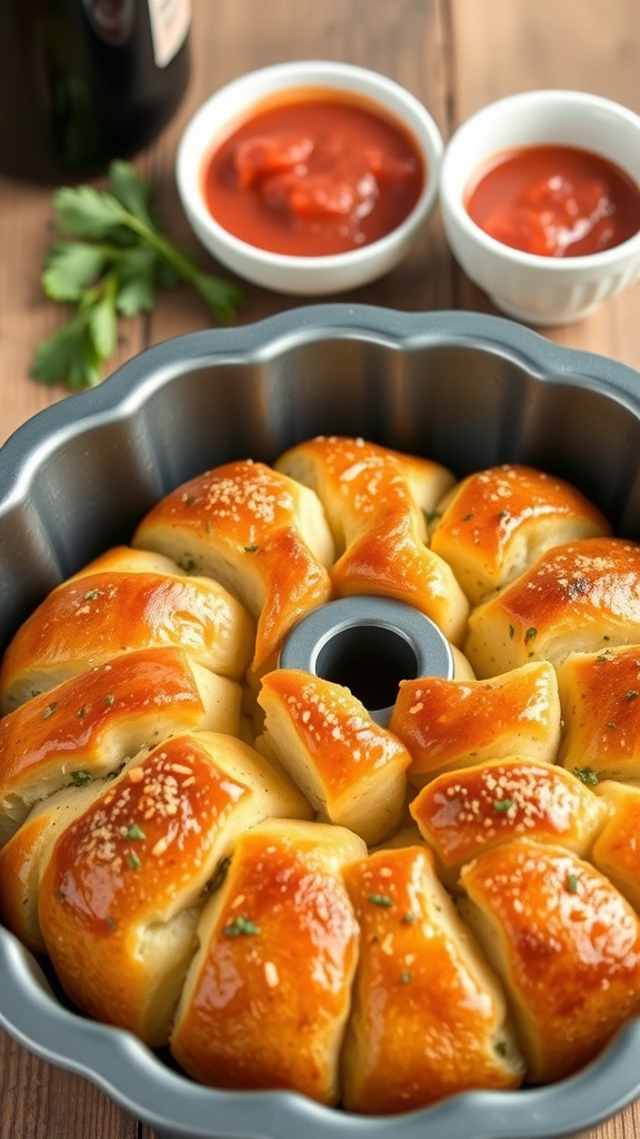 Savory Garlic Monkey Bread Recipe
