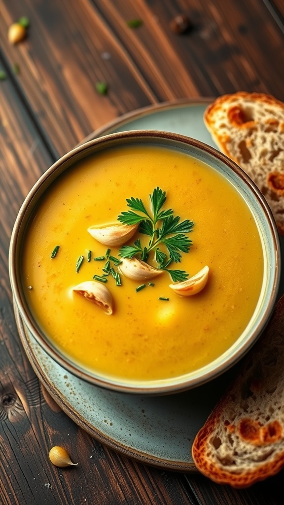 Garlicky 81 Clove Garlic Soup Recipe
