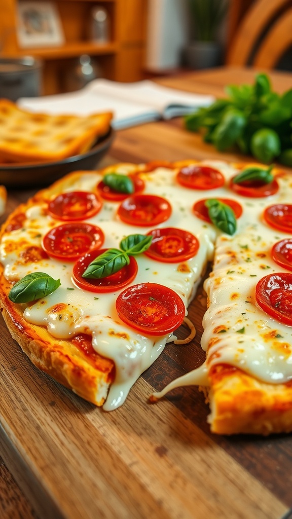 Cheesy Garlic Toast Pizza Recipe