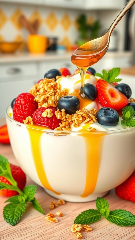 Refreshing Greek Yogurt Lunch Bowl