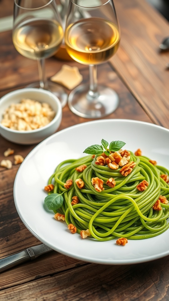 Fresh and Vibrant Green Pasta Recipe