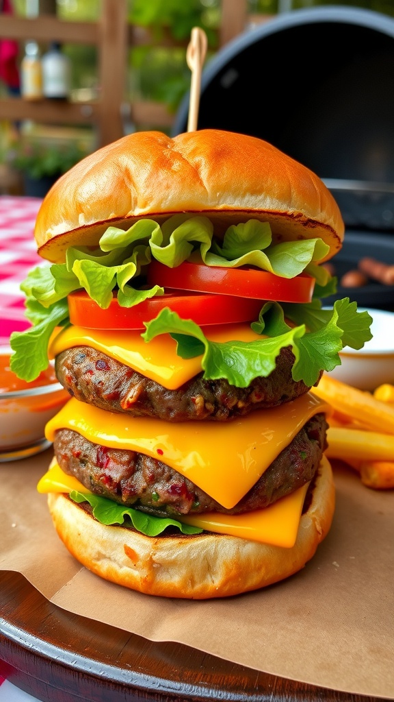 Juicy Grilled Cheeseburger Recipe