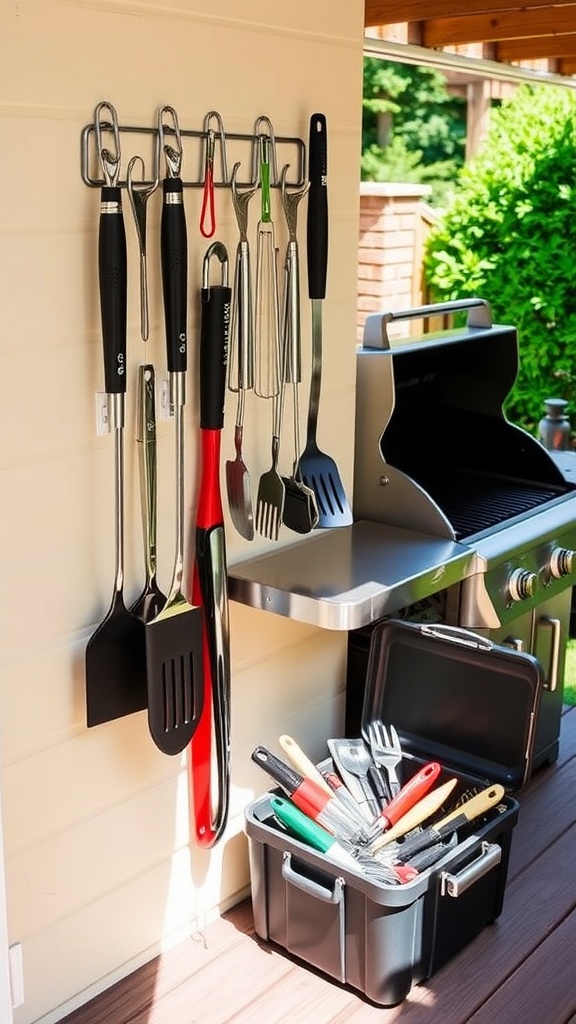 Practical Grill Utensil Storage Solutions