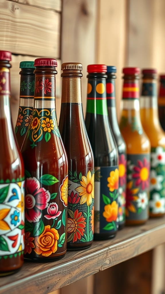 Creative Sauce Bottle Painting Idea