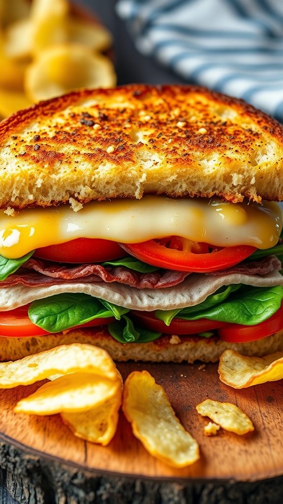 Deliciously Cheesy Hot Sandwich Recipe