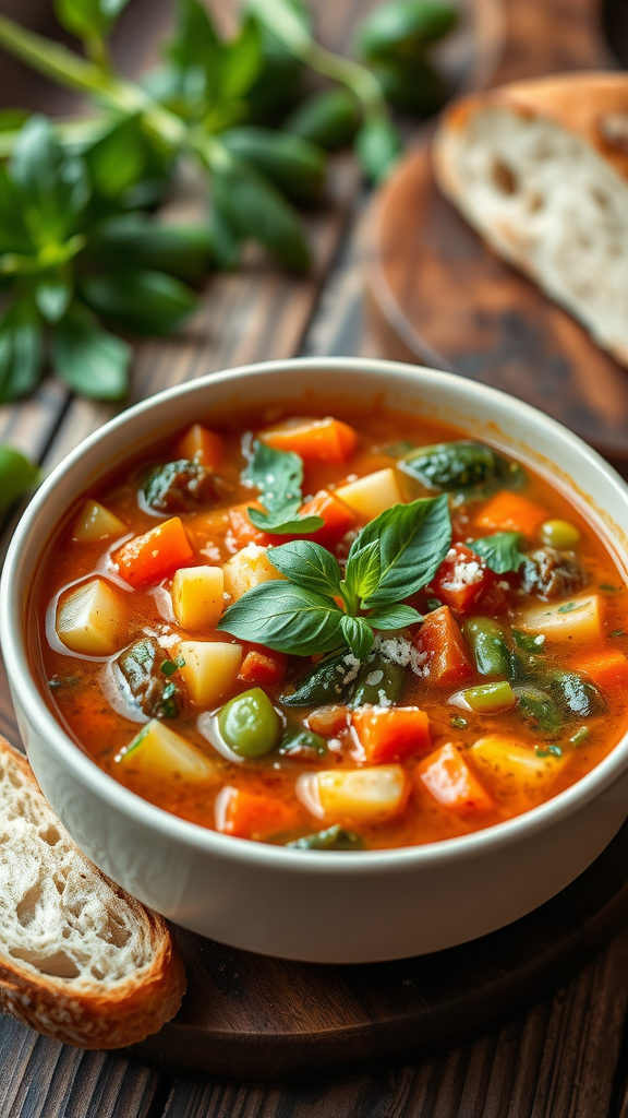 Hearty Italian Vegetable Soup Recipe