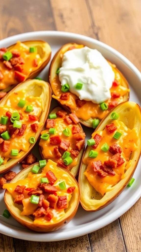 Savory Loaded Potato Skins Recipe
