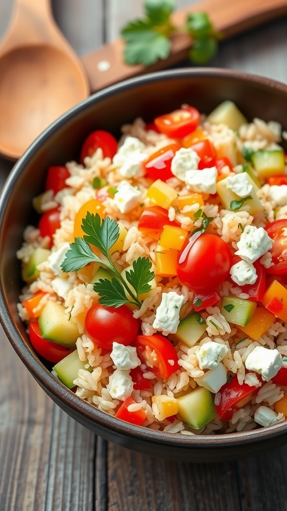Refreshing Mediterranean Rice Salad Recipe