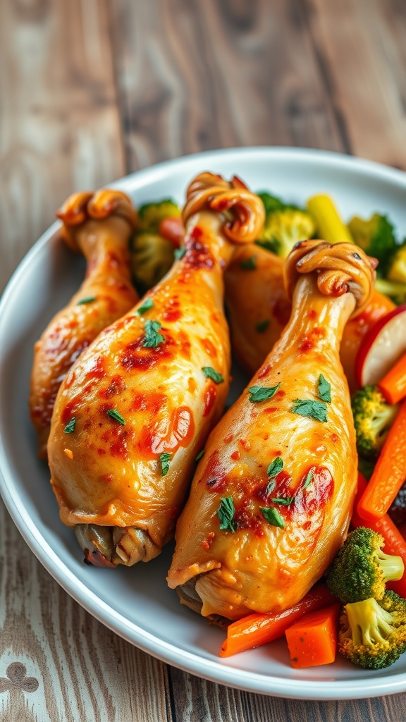 Crispy Baked Chicken Legs with Herbs