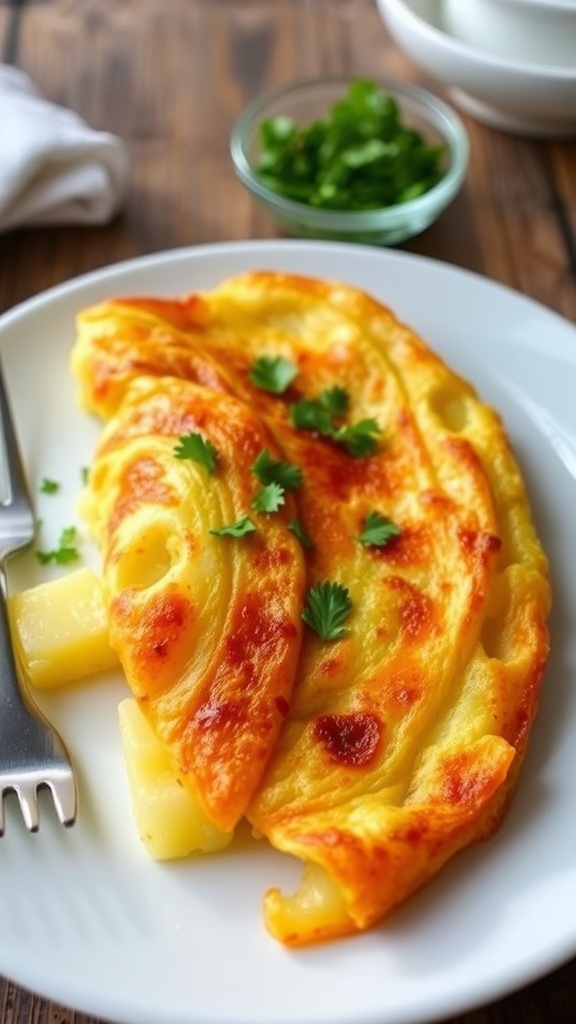Fluffy Potato Omelette Recipe