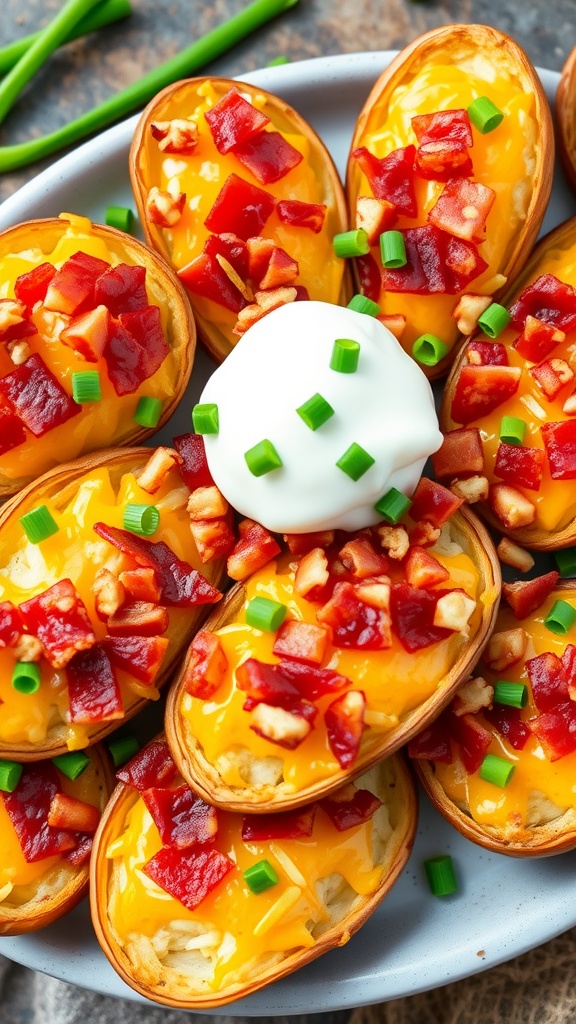 Crispy Loaded Potato Skins Recipe