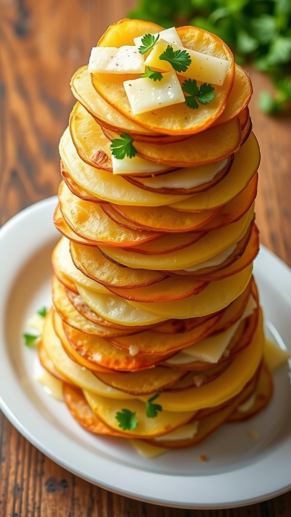 Layered Potato Tower Recipe