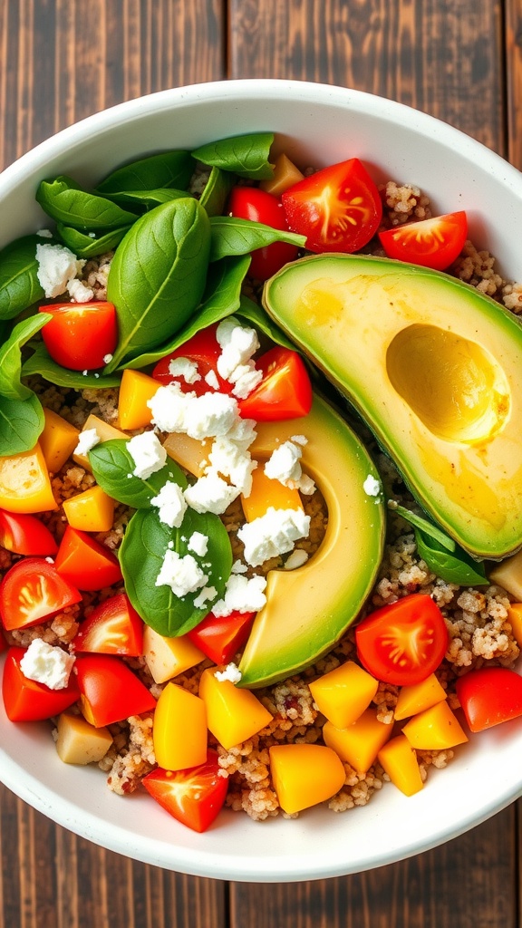 Colorful Quinoa Lunch Bowl Recipe