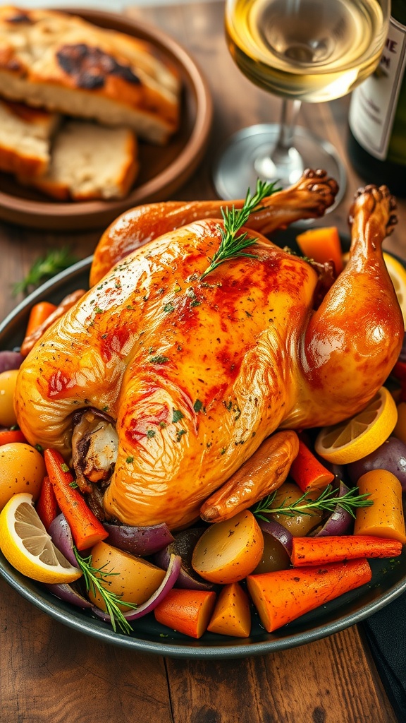 Savory Herb Roasted Chicken Dinner Recipe