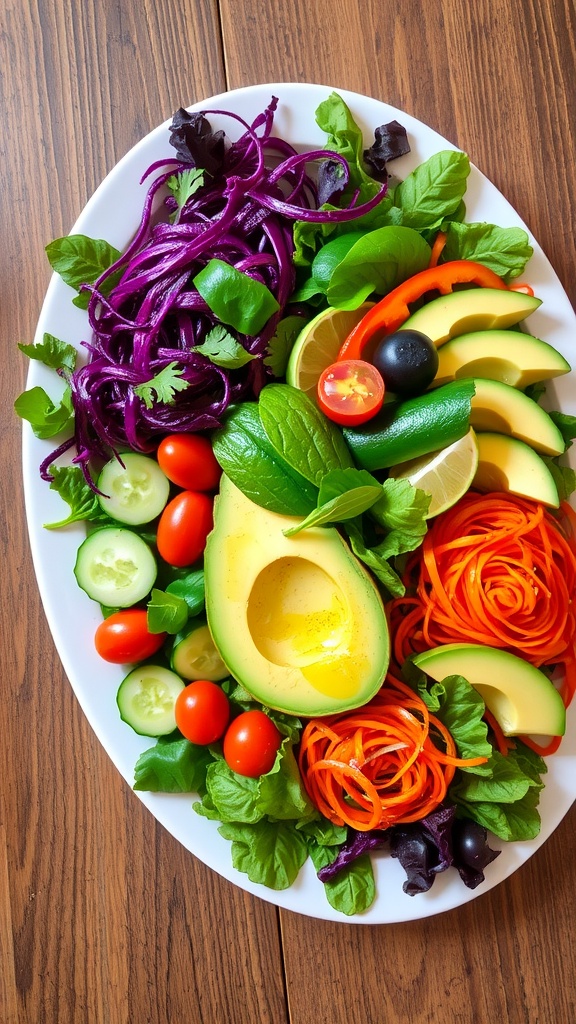 Colorful and Creative Salad Art Recipe