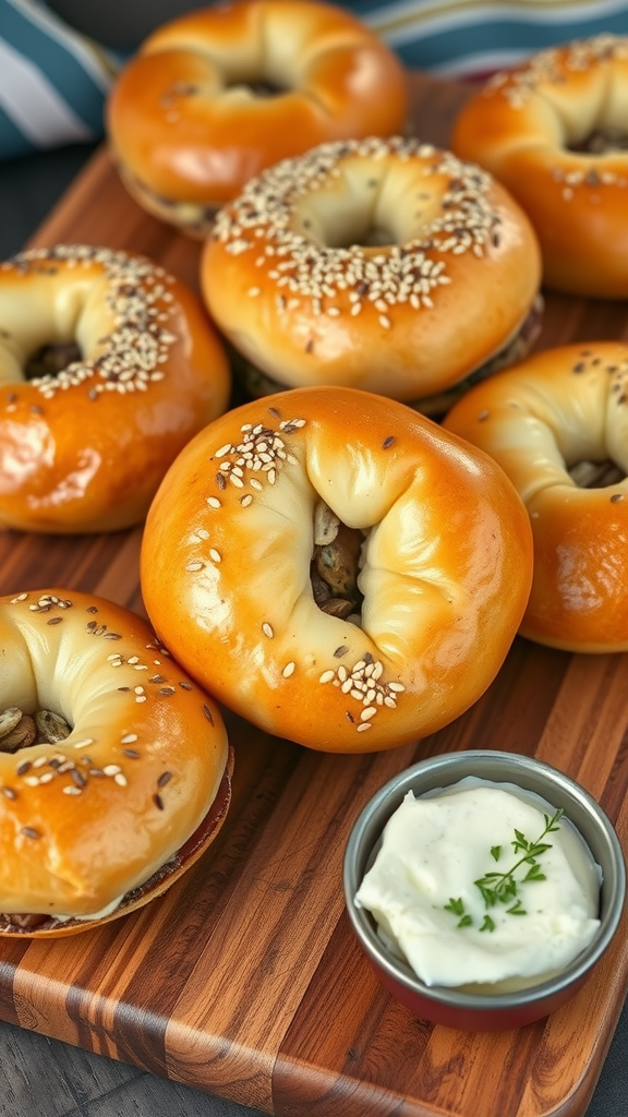 Savory Stuffed Bagels Recipe