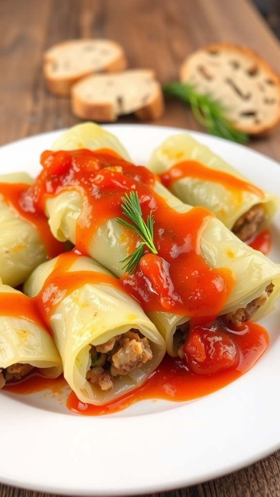 Savory Sour Cabbage Rolls Recipe
