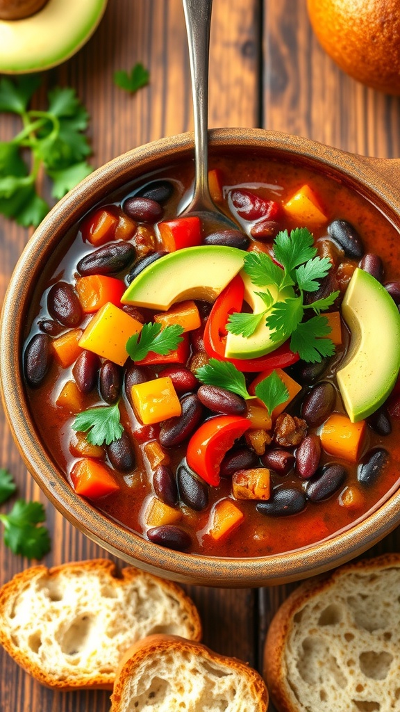 Spicy Black Bean Chili Recipe