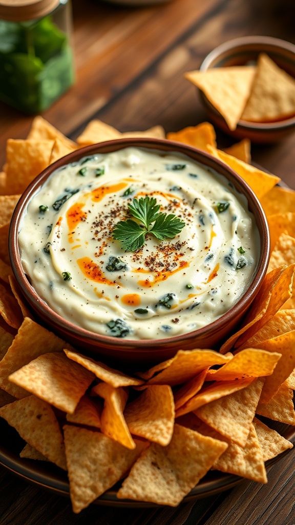 Creamy Four Cheese Spinach Dip Recipe