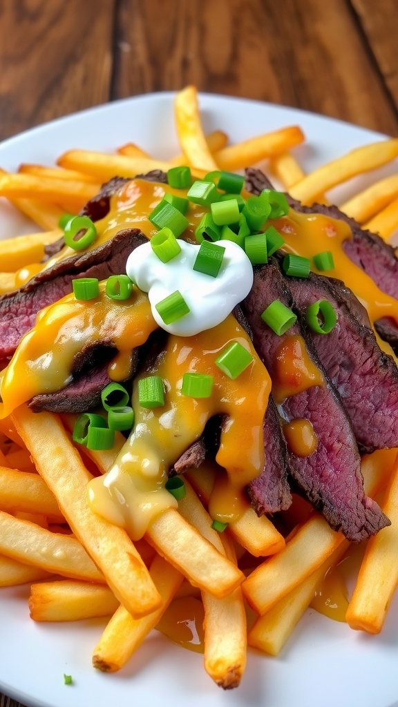 Savory Steak Loaded Fries Recipe