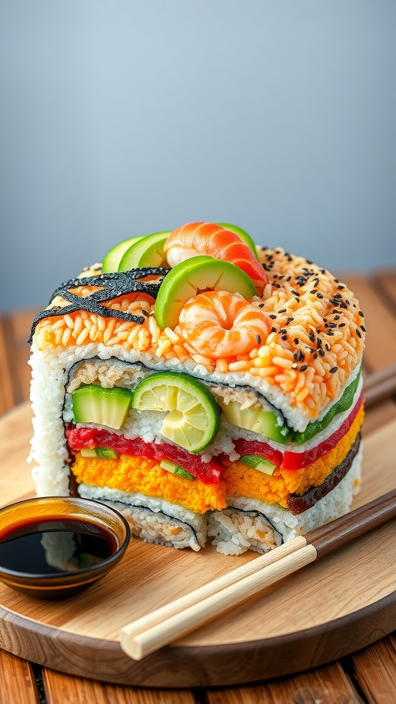 Delicious Sushi Cake Recipe