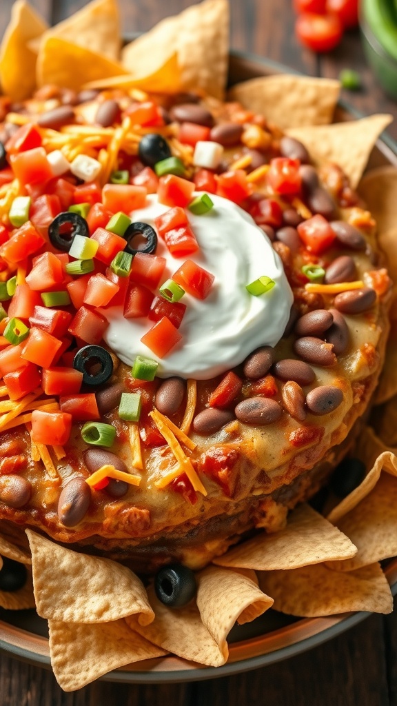 Delicious Taco Layer Dip Recipe