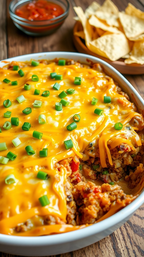 Cheesy Taco Rice Casserole Recipe