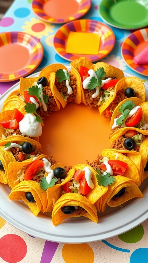 Festive Taco Wreath Recipe