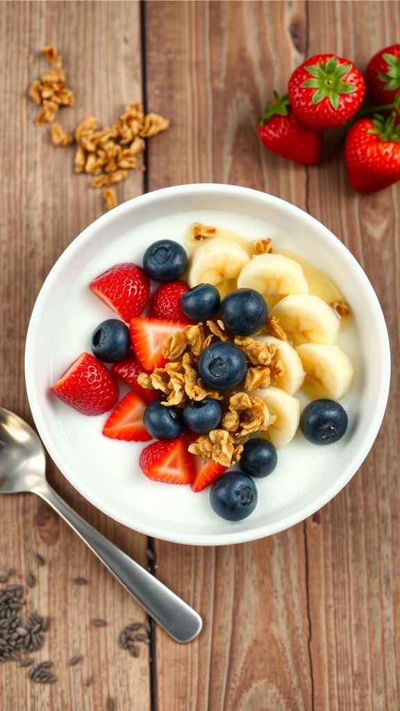 Colorful Yogurt Bowl Aesthetic Recipe