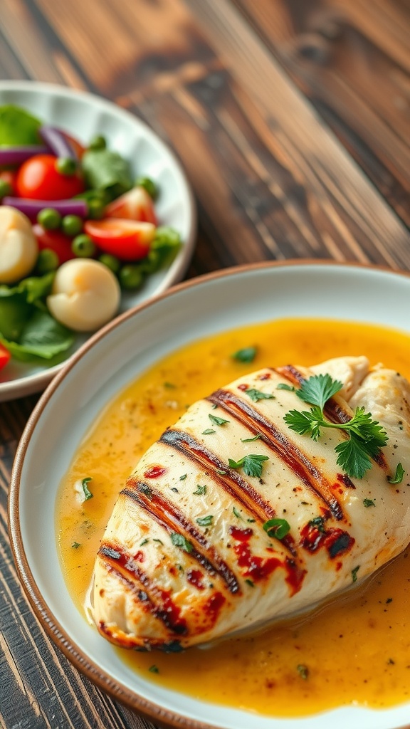 Savory Grilled Chicken Breast and Creamy Garlic Chicken Breast Recipe