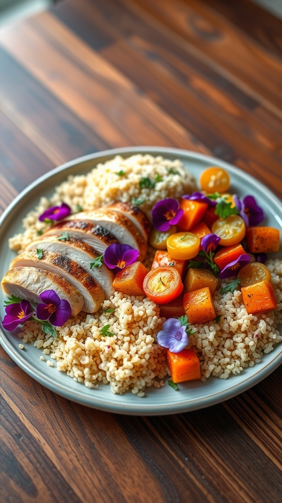 Aesthetic Lunch Plate for Restaurant Photography