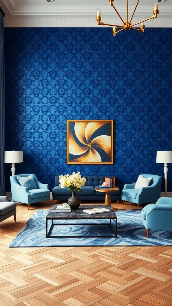 5 Stunning Blue Wallpaper Ideas for a Refreshing Home Makeover