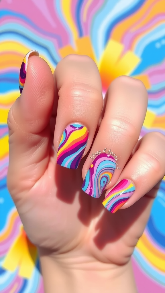 5 Stunning Marble Nail Designs for Short Nails
