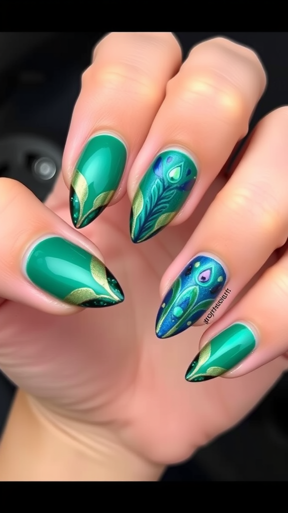 5 Stunning Peacock Nail Designs to Try Today