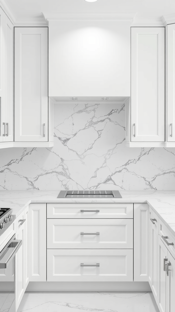 5 Stunning Marble Backsplashes for White Cabinets