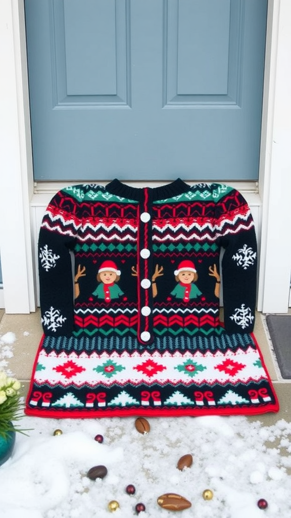 5 Easy DIY Christmas Door Mat Ideas for a Festive Home